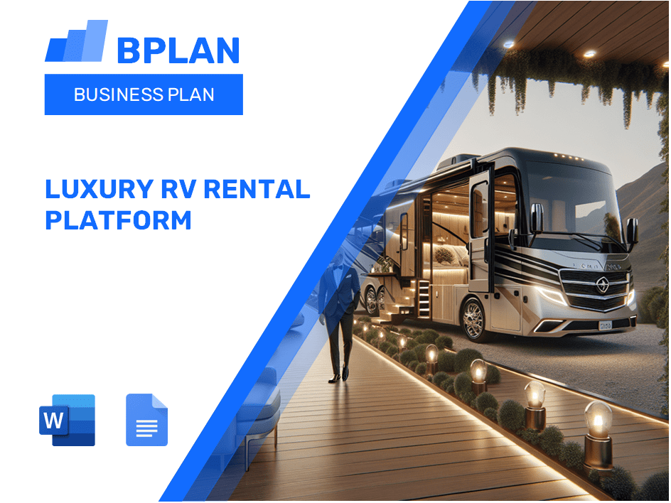 Luxury RV Rental Business Plan Template - BPlan AI