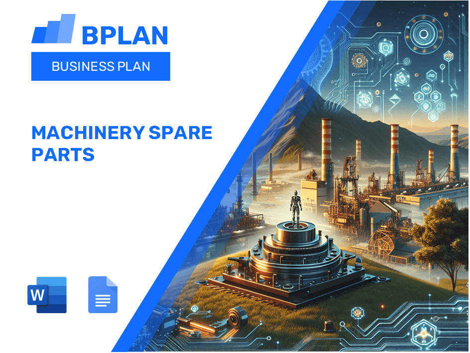 Machinery Spare Parts Business Plan Template - BPlan AI