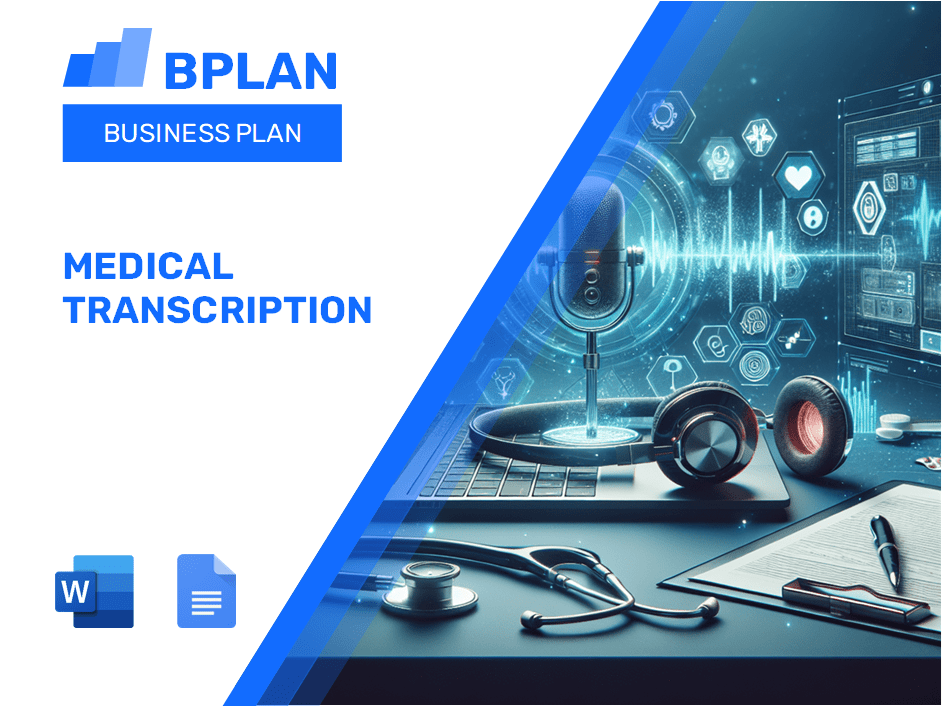 Medical Transcription Business Plan Template