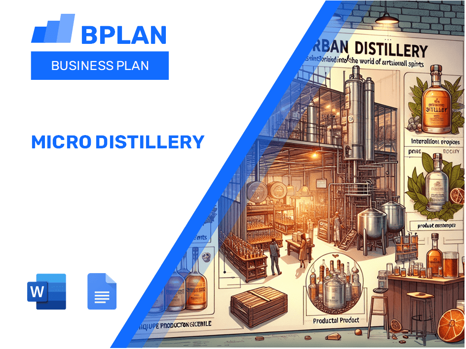 Micro Distillery Business Plan Template - BPlan AI