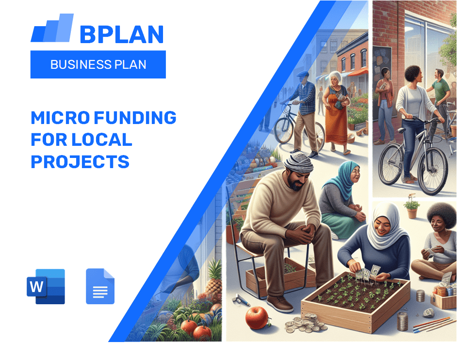 Micro Funding Business Plan Template - BPlan AI