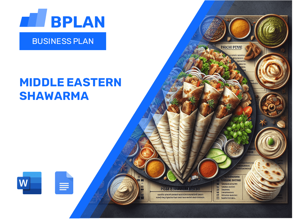 Middle Eastern Shawarma Business Plan Template - BPlan AI