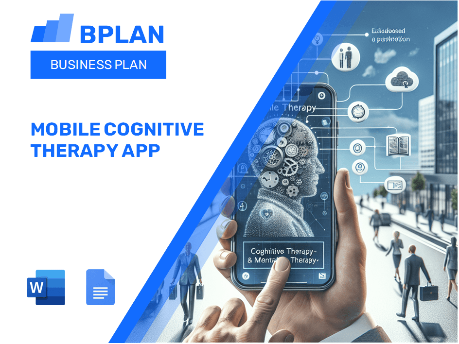 Mobile Cognitive Therapy App Business Plan Example - BPlan AI