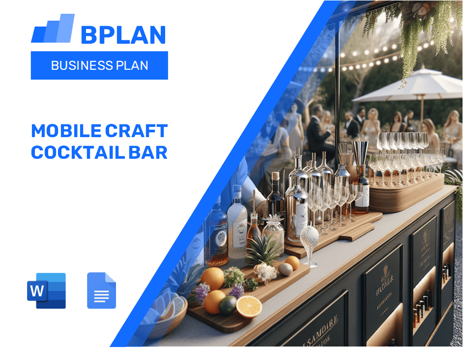 Mobile Craft Cocktail Bar Business Plan