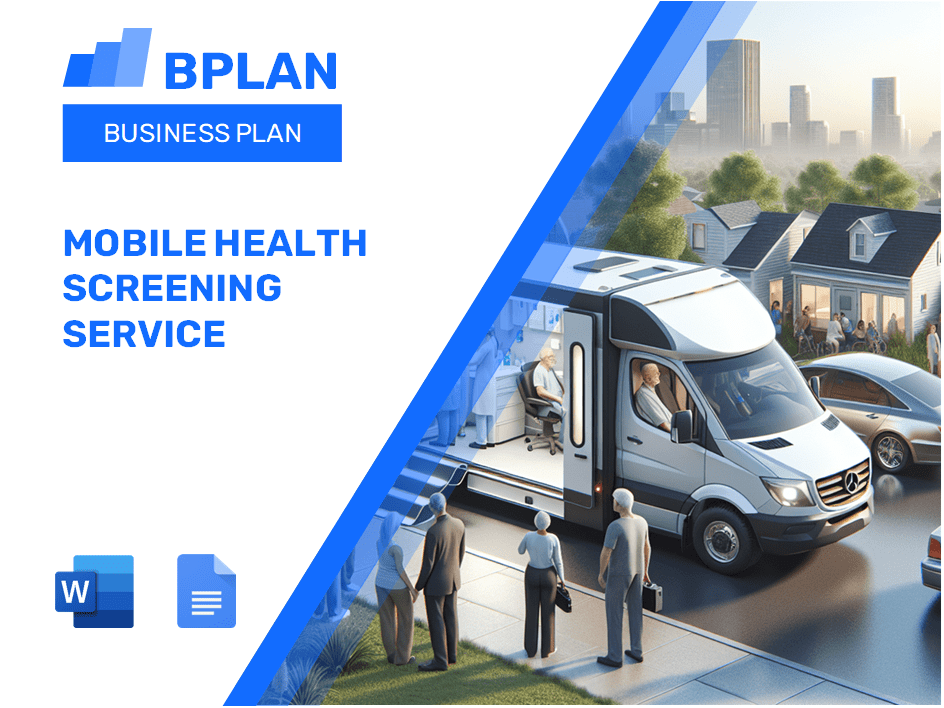 Mobile Health Screening Business Plan Template - BPlan AI
