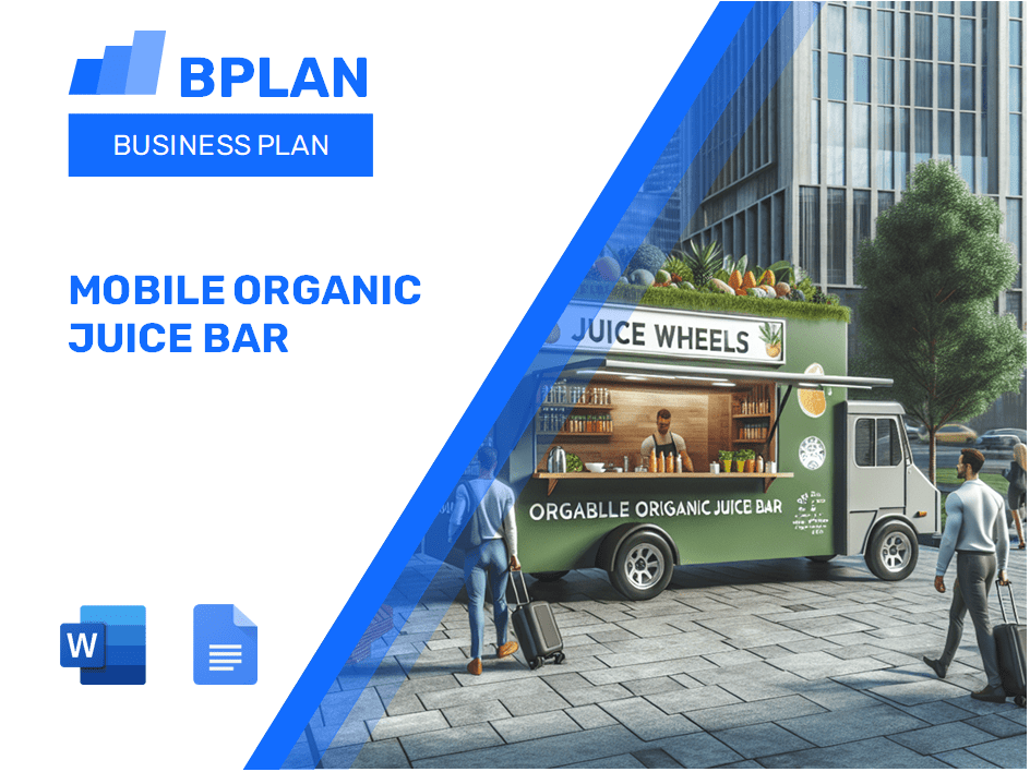 Mobile Organic Juice Bar Business Plan Template