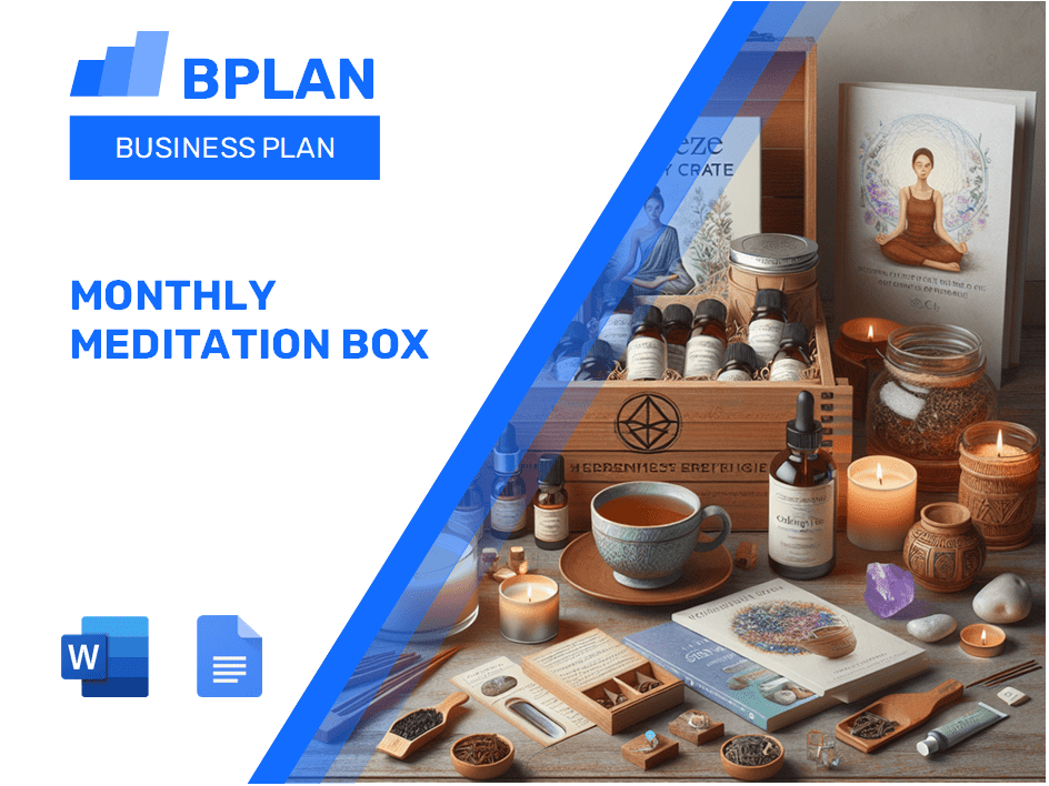 Monthly Meditation Box Business Plan - BPlan AI