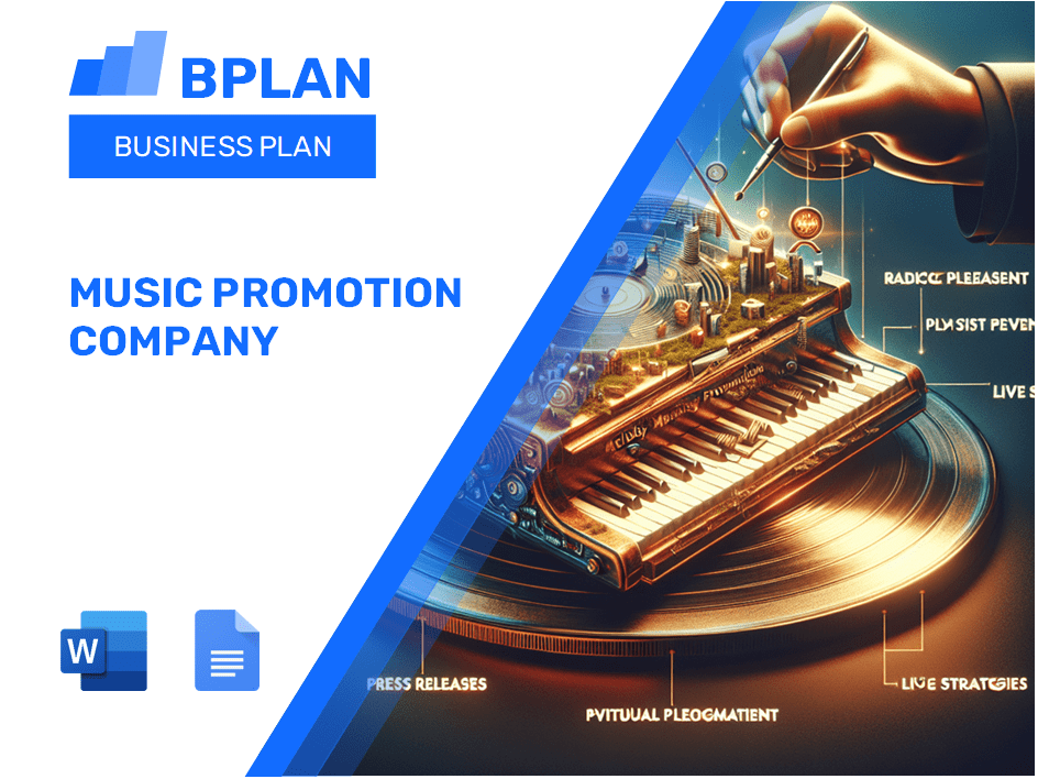 Music Promotion Business Plan Template