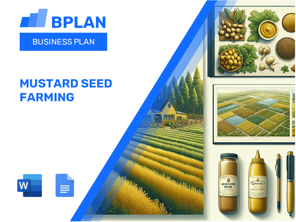 Mustard Seed Farming Business Plan Template