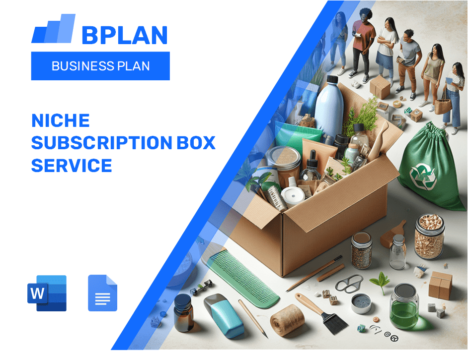 Niche Subscription Box Business Plan Example