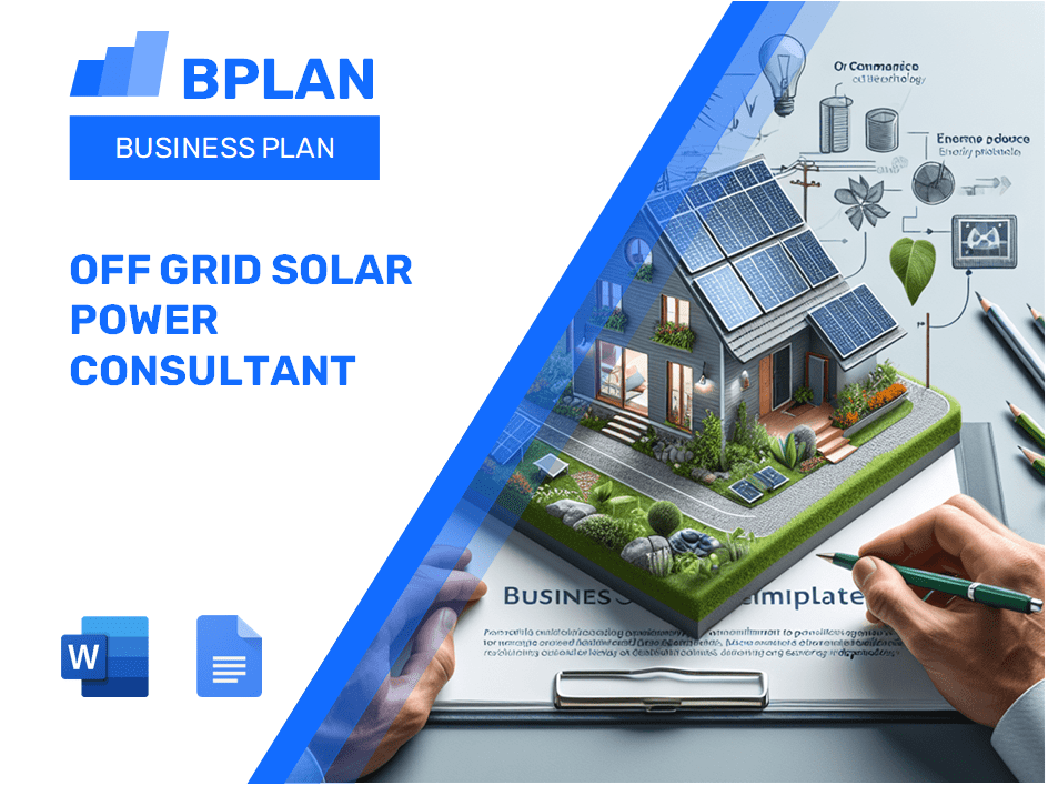 Off Grid Solar Power Consultant Business Plan - BPlan AI