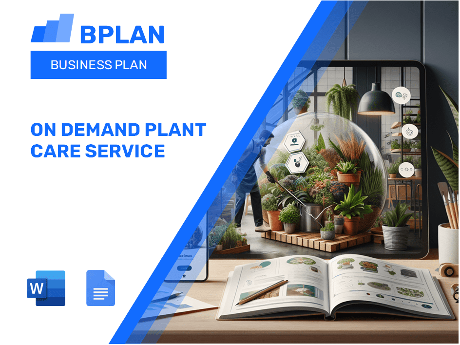 On Demand Plant Care Service Business Plan Template