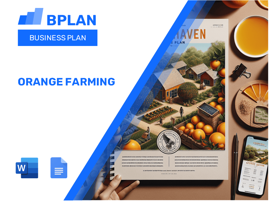 Orange Farming Business Plan Template