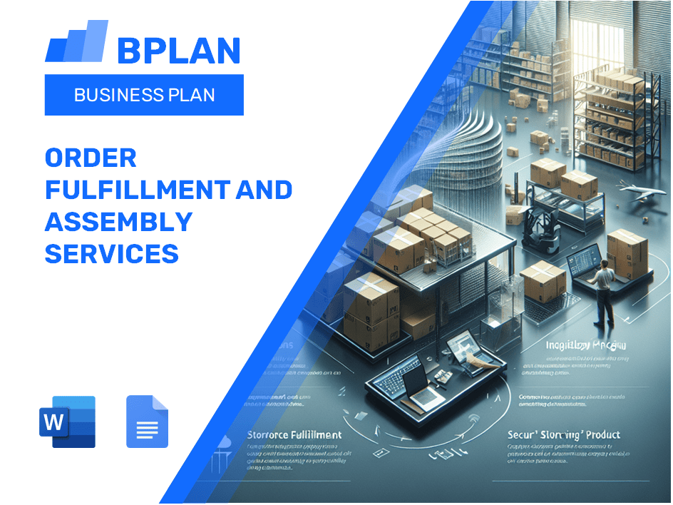 Order Fulfillment Business Plan Template - BPlan AI
