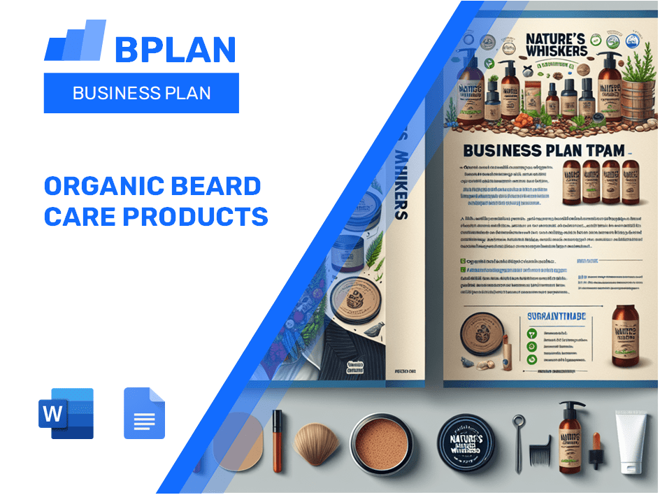 Organic Beard Care Products Business Plan Template