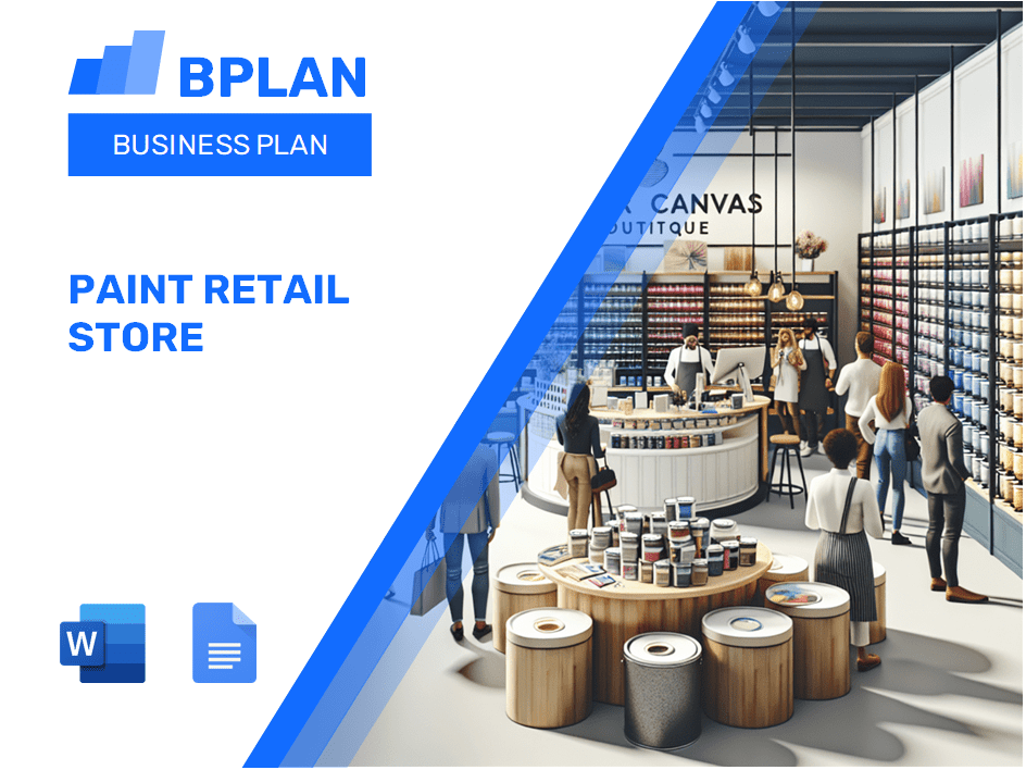 Paint Retail Store Business Plan Template