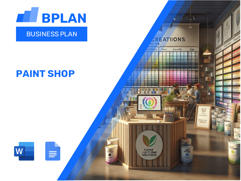 Paint Shop Business Plan Template