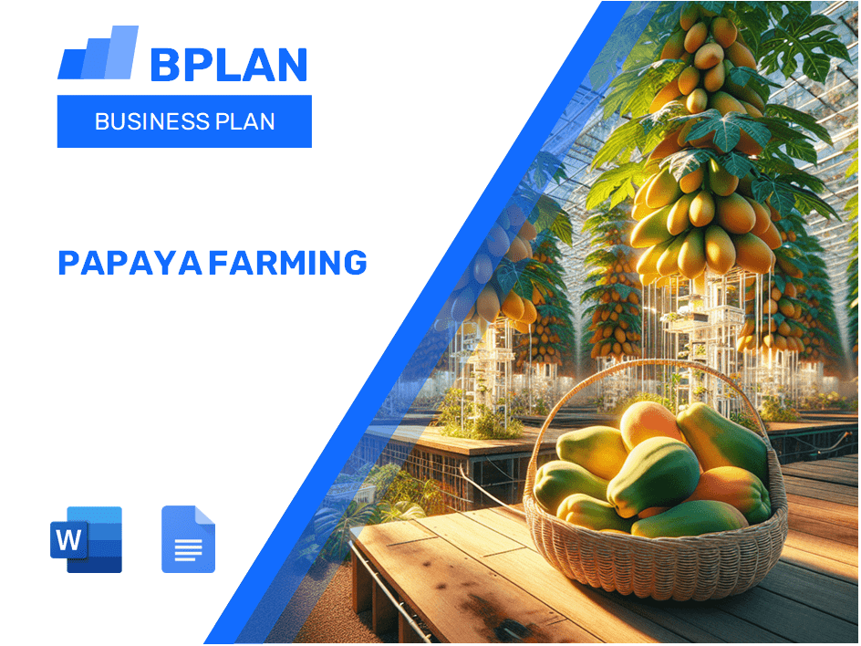 Papaya Farming Business Plan Template for 2024 - BPlan AI