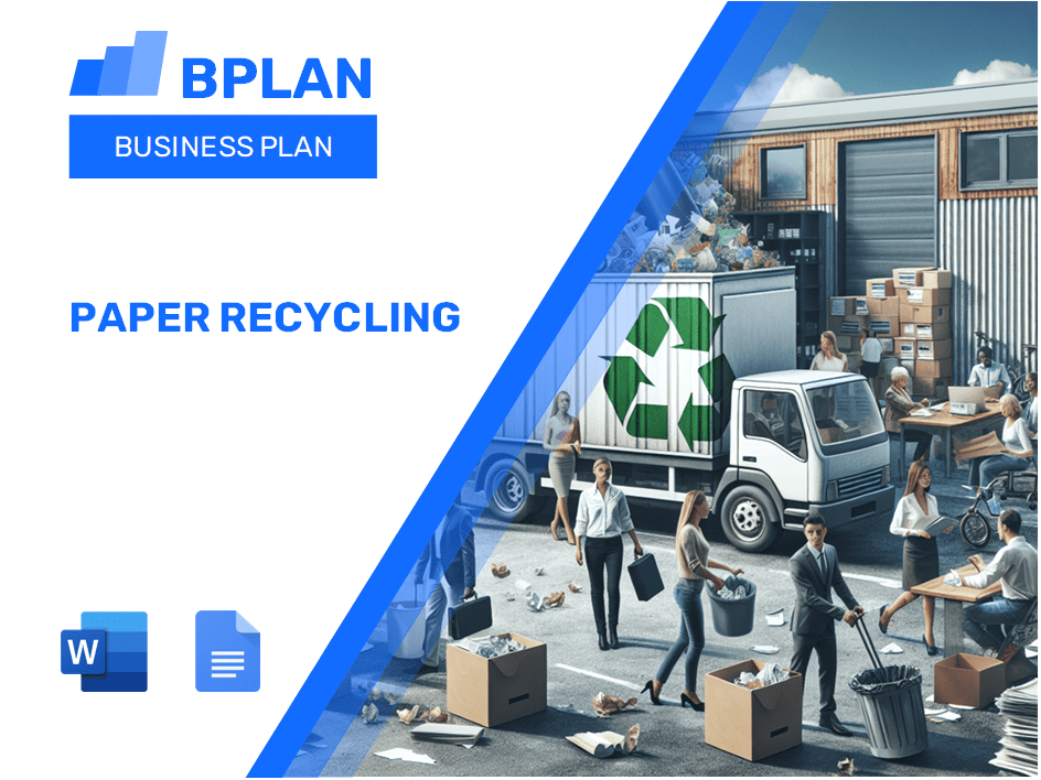 Paper Recycling Business Plan Template