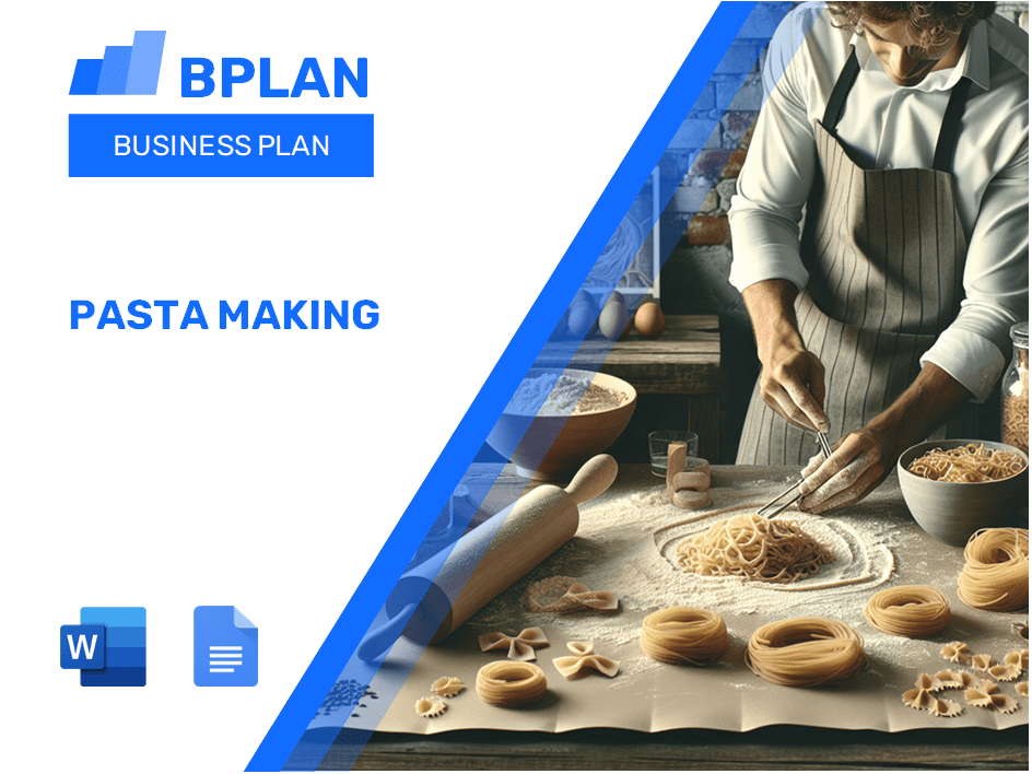 Pasta Making Business Plan Template - BPlan AI