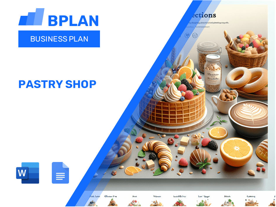 Pastry Shop Business Plan Template