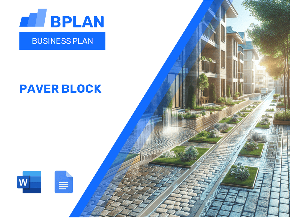 Paver Block Business Plan Template