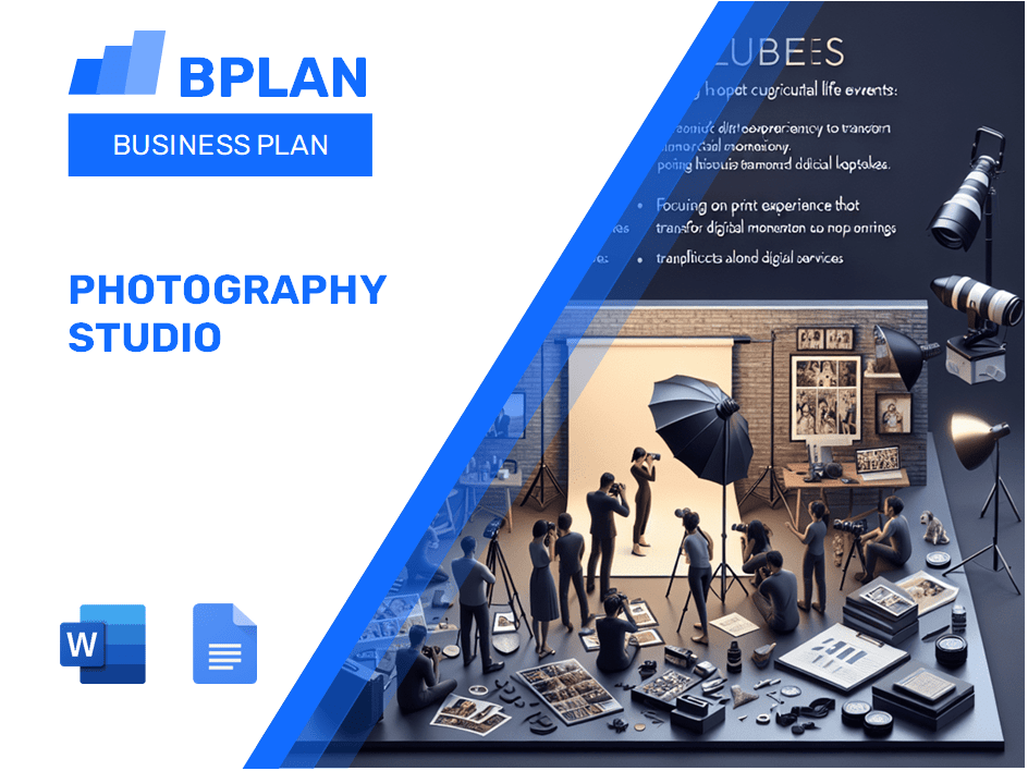 Photography Studio Business Plan Template - BPlan AI