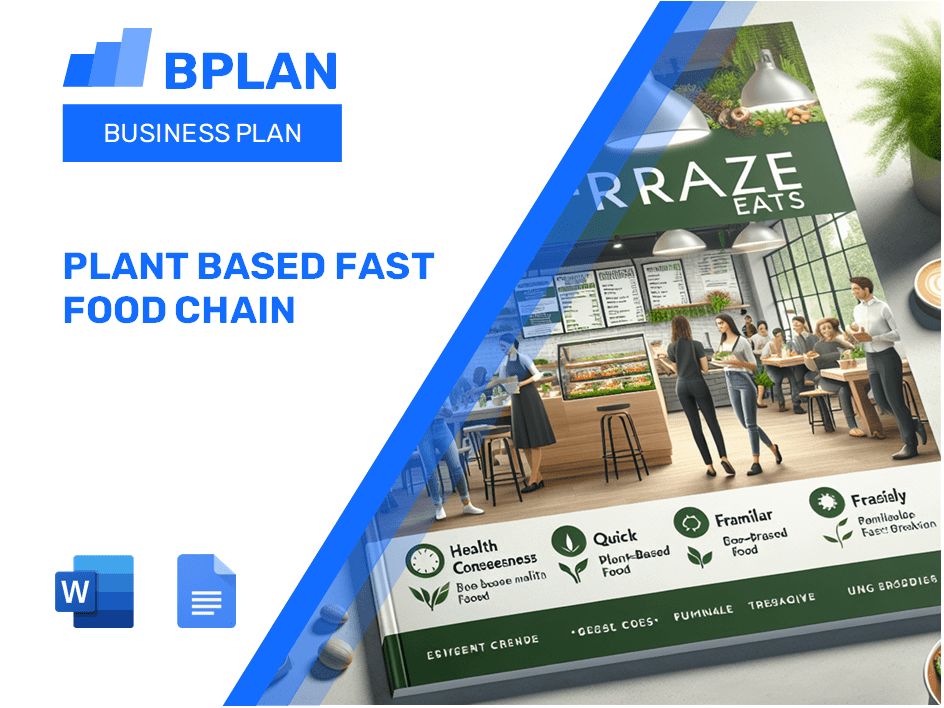 Plant Based Fast Food Business Plan Template - BPlan AI