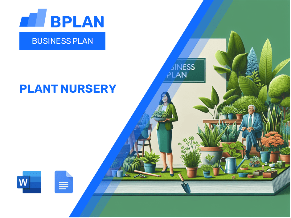 Plant Nursery Business Plan Template - BPlan AI