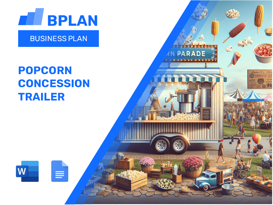 Popcorn Concession Trailer Business Plan Template - BPlan AI