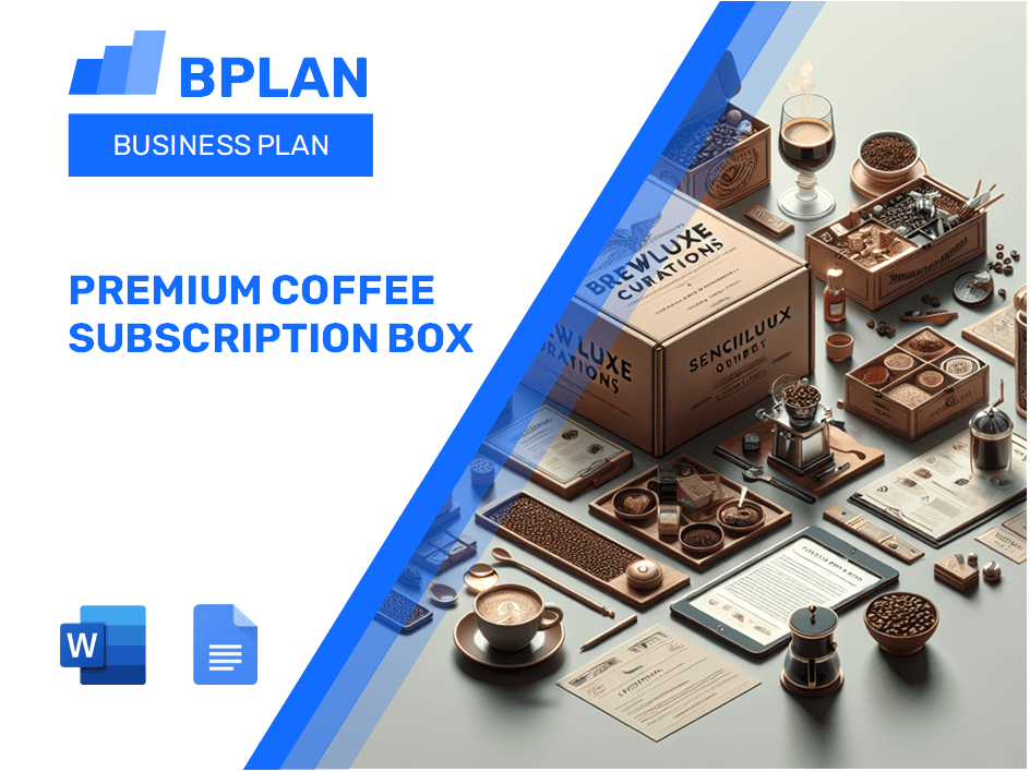 Coffee Subscription Business Plan Template