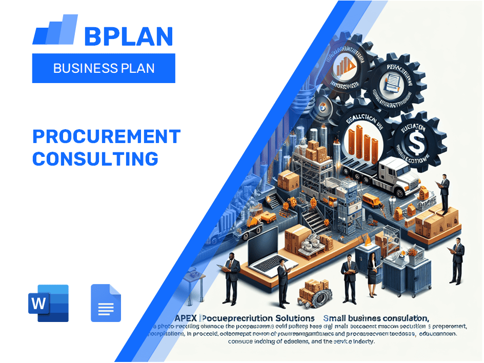 Procurement Consulting Business Plan Template - BPlan AI