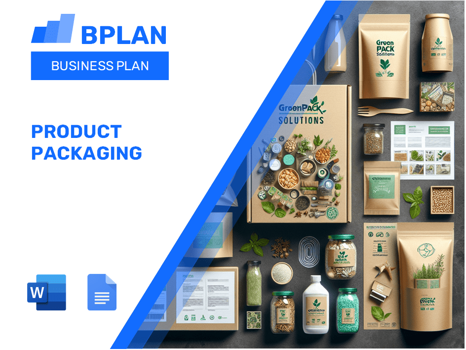 Product Packaging Business Plan Template - BPlan AI