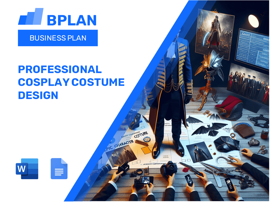 Cosplay Costume Design Business Plan Template - BPlan AI