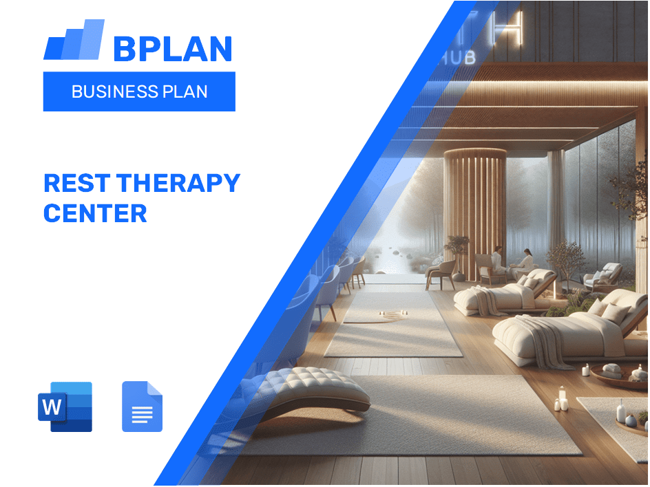 Rest Therapy Center Business Plan Template