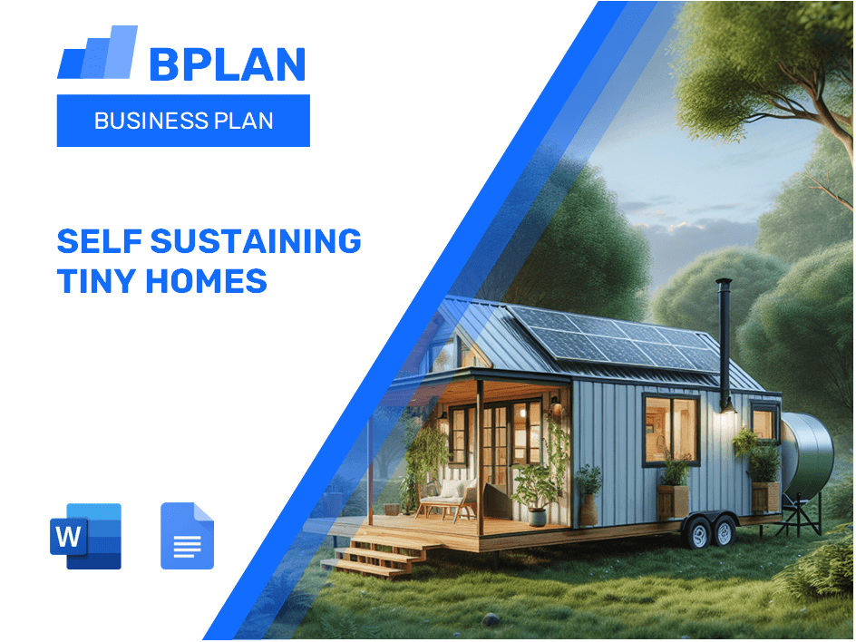Self Sustaining Tiny Homes Business Plan Template