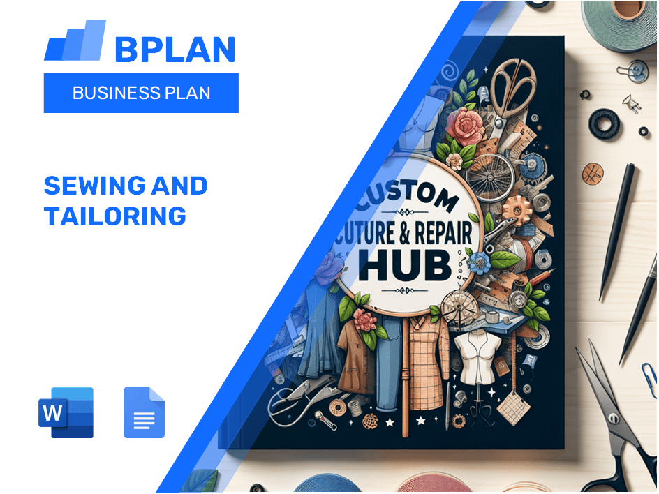 Sewing and Tailoring Business Plan Template - Business Plans Shop