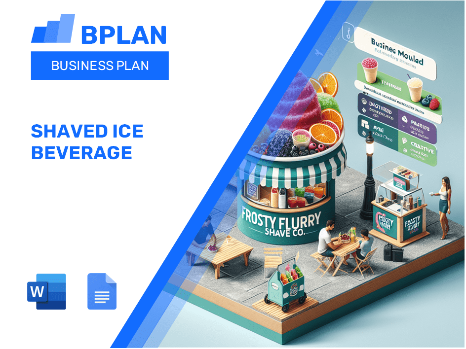 Shaved Ice Business Plan Template for 2024