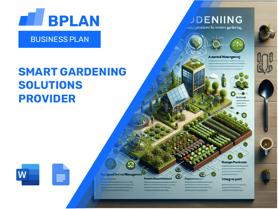 Smart Gardening Business Plan