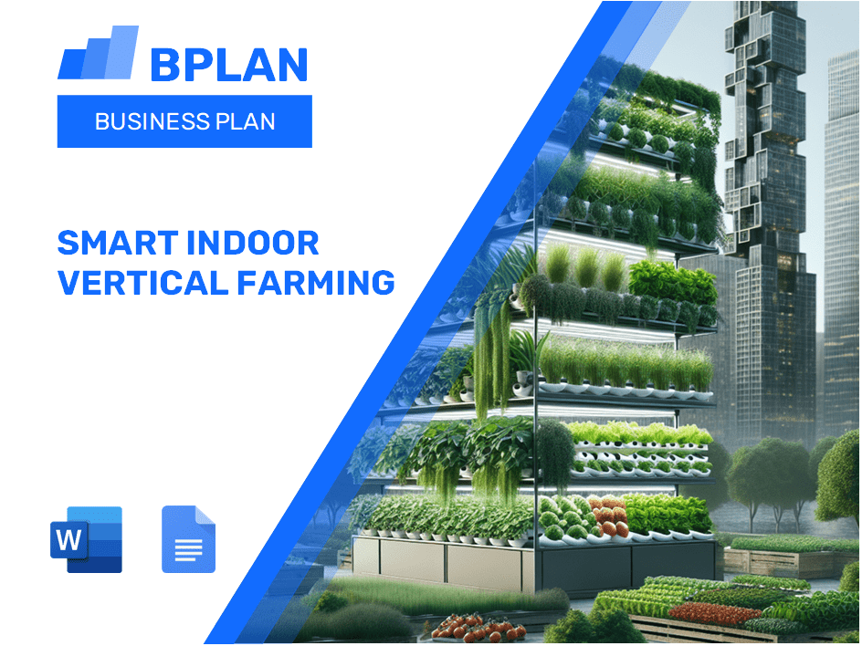 Indoor Vertical Farming Business Plan Template - BPlan AI