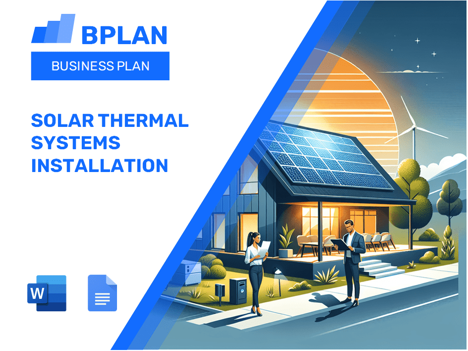 Solar Thermal Systems Installation Business Plan Template - BPlan AI