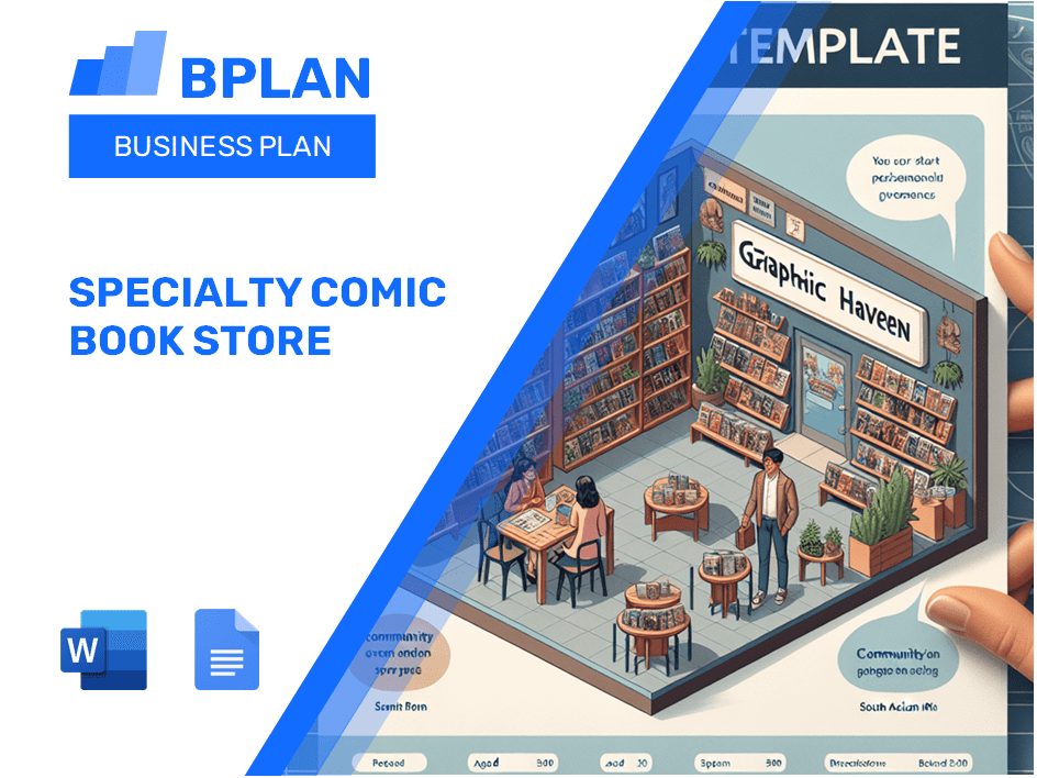 Specialty Comic Book Store Business Plan Template