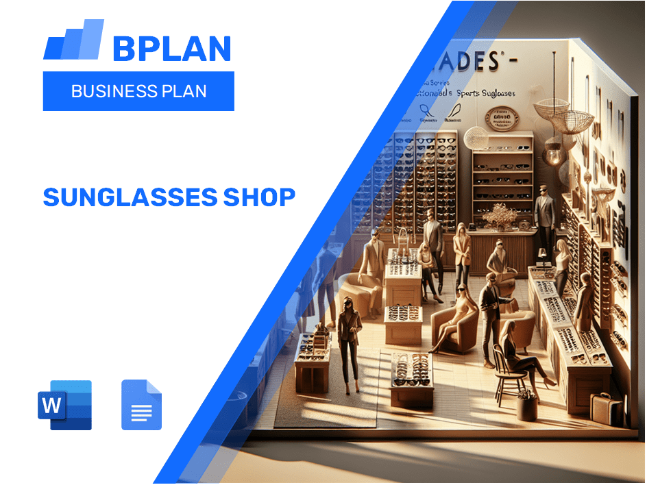 Sunglasses Shop Business Plan Template - BPlan AI