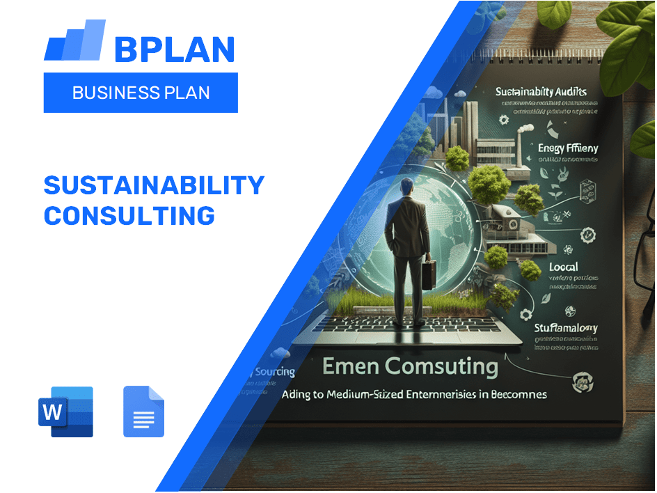 Sustainability Consulting Business Plan Template