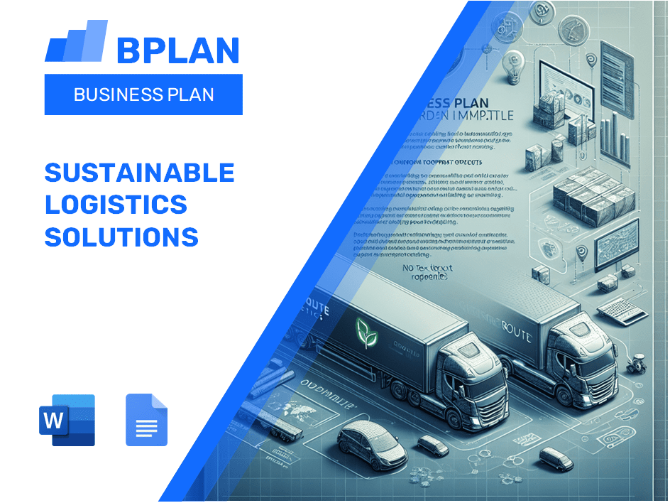 Sustainable Logistics Business Plan Template - BPlan AI