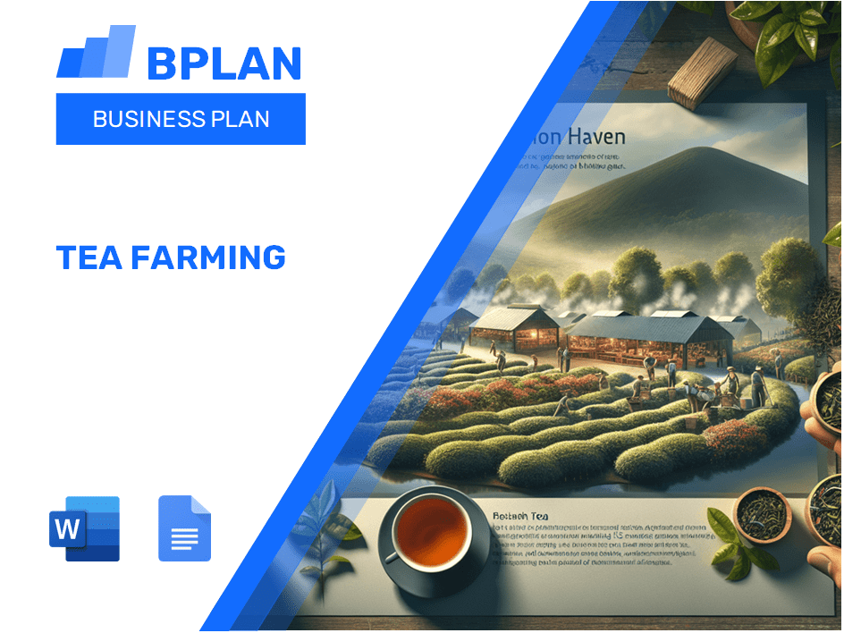 Tea Farming Business Plan Template