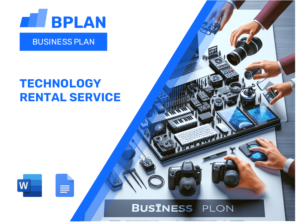 Technology Rental Business Plan Template