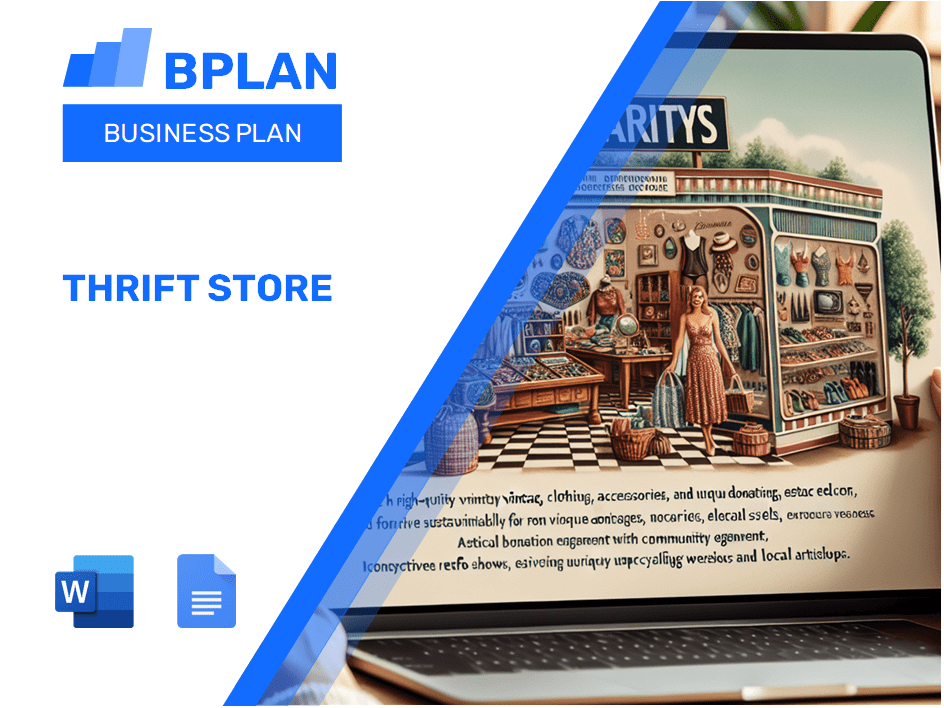 Thrift Store Business Plan Template - BPlan AI