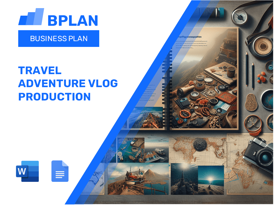 Travel Adventure Vlog Business Plan Template
