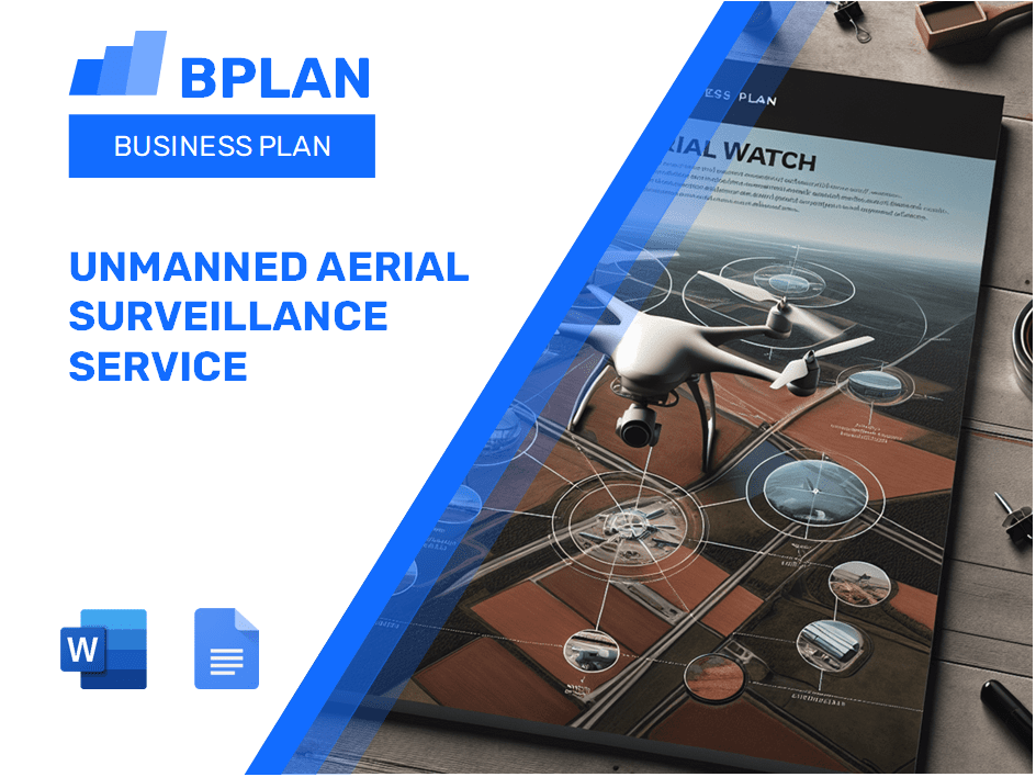 Unmanned Aerial Surveillance Business Plan Template